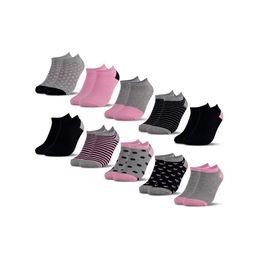 Occulto Socks 'Mikl' girl Grey, Pink, Black size 31-34
