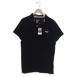 Superdry Herren Poloshirt, schwarz, Gr. 54