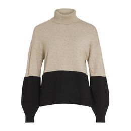 Vila Pullover Damen Gr&ouml;&szlig;e XXL beige / schwarz