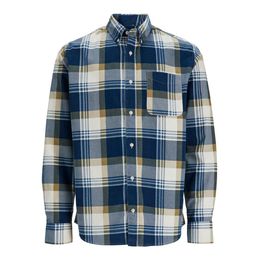 Jack & Jones Jack & Jones Button Up Shirt 'JPRBLUBrook' male Blue size XXL
