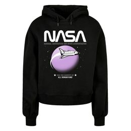 F4NT4STIC Sweatshirt 'NASA Shuttle Orbit' Damen Gr&ouml;&szlig;e XS grau / lila / schwarz / wei&szlig;