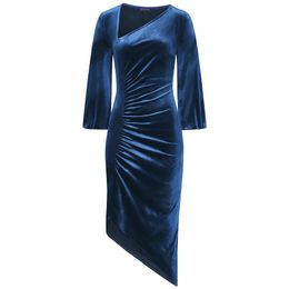 HotSquash Kleid Damen Gr&ouml;&szlig;e 40 dunkelblau Winterkleid