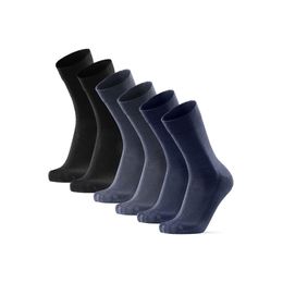 Danish Endurance Athletic Socks 'Bamboo Dress' female Blue, Black size 43-47