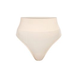 Smilodox Mid Waist String Nysa Seamless Damen Gr&ouml;&szlig;e L creme