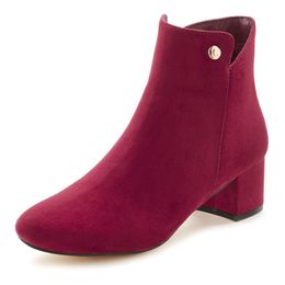 Lascana Stiefelette Damen Gr&ouml;&szlig;e 43 bordeaux Winterschuhe
