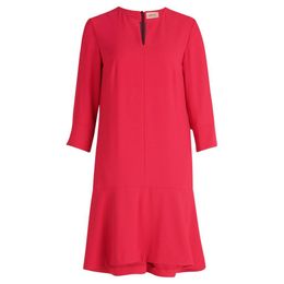 Cartoon Volantkleid mit Taschen Damen Größe 46 rot Winterkleid