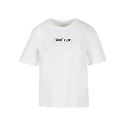Miss Tee Shirt 'I Don ́t Care' female White size 5XL