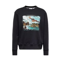 Carlo Colucci Sweatshirt Herren Gr&ouml;&szlig;e XS t&uuml;rkis / braun / gr&uuml;n / schwarz
