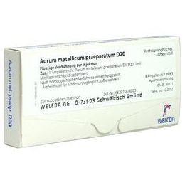 Weleda AURUM METALLICUM PRAEPARATUM D 20 Ampullen