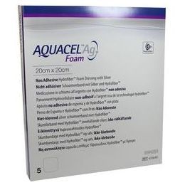 AQUACEL Ag Foam nicht adhäsiv 20x20 cm Verband