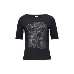 s.Oliver BLACK LABEL T-Shirt Damen Gr&ouml;&szlig;e XXS hellgrau / schwarz