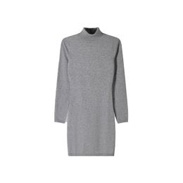 Bershka Knitted dress female Grey size M