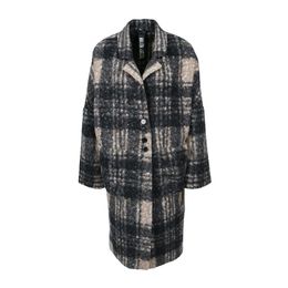Freaky Nation Wintermantel 'Check Girl' Damen Gr&ouml;&szlig;e XXL beige / dunkelblau