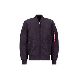 Alpha Industries Jacke 'MA-1 VF 59' Herren Größe S aubergine / blutrot / weiß