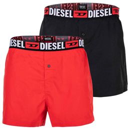 Diesel Boxershorts Herren Gr&ouml;&szlig;e L hellrot / schwarz / wei&szlig;