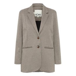Ichi Blazer 'Kate' Damen Gr&ouml;&szlig;e 44 beige / grau