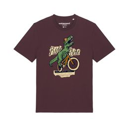Watapparel Shirt ' T-Rex Fahrrad ' male Red size XL