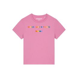 Watapparel T-Shirt ' Spread Love not Hate ' Damen Gr&ouml;&szlig;e XL mischfarben / rosa