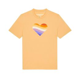 Watapparel Shirt ' Rainbow Heart ' male Orange size XXXL