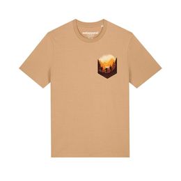 Watapparel Shirt 'Hiking in the mountains' male Beige size XXXL