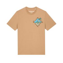 Watapparel Shirt ' Beach is calling ' male Beige size S