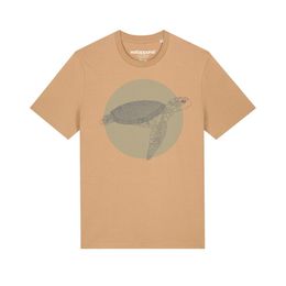 Watapparel Shirt 'Meeresschildkr&ouml;te' male Beige size XL