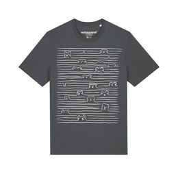 Watapparel Shirt ' Doodle Dogs ' male Grey size 4XL