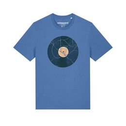 Watapparel Shirt 'Broken Vinyl' Herren Gr&ouml;&szlig;e XS hellblau / hellbraun / schwarz