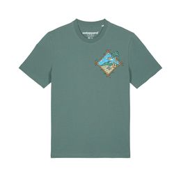 Watapparel Shirt ' Beach is calling ' male Green size XS