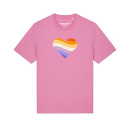 Watapparel T-Shirt ' Rainbow Heart ' Herren Gr&ouml;&szlig;e XXXL mischfarben / rosa