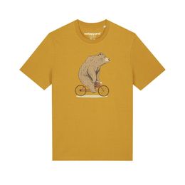 Watapparel Shirt ' Fahrradb&auml;r ' male Yellow size XXL