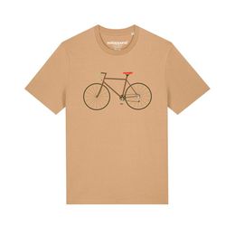 Watapparel T-Shirt 'Fahrrad' Herren Gr&ouml;&szlig;e S hellbraun / mischfarben