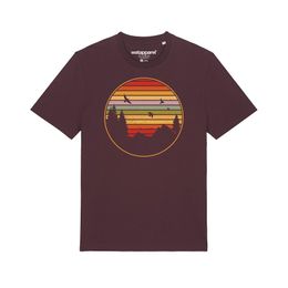Watapparel Shirt ' Sunset Berge & Tannen ' male Red size XS