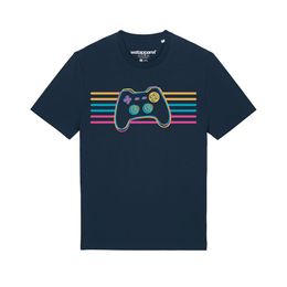 Watapparel Shirt 'Retro Joystick' male Blue size L