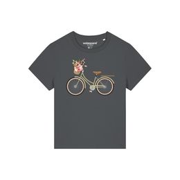 Watapparel T-Shirt ' fahrrad ' Damen Größe XS anthrazit / mischfarben