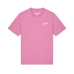 Watapparel T-Shirt ' Go Green ' Herren Gr&ouml;&szlig;e S rosa / wei&szlig;