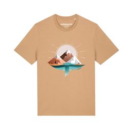 Watapparel Shirt ' Sunrise & Lake ' male Beige size XXL