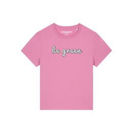 Watapparel Shirt 'Be green' Damen Gr&ouml;&szlig;e M rosa / schwarz / wei&szlig;