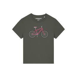 Watapparel Shirt ' Pink Bike ' female Green size S