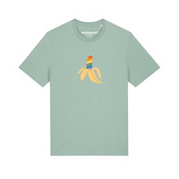 Watapparel Shirt ' Rainbow Banana ' male Green size L