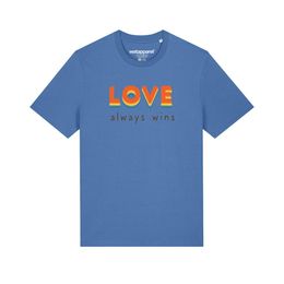 Watapparel Shirt 'Love always wins' Herren Gr&ouml;&szlig;e XL blau / mischfarben
