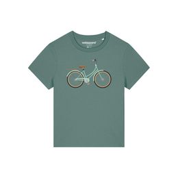Watapparel Shirt 'Mint Bike' Damen Gr&ouml;&szlig;e M gr&uuml;n / mischfarben