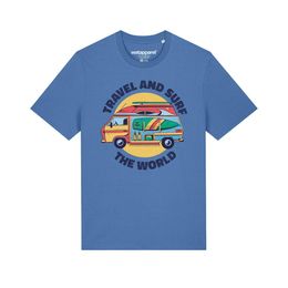 Watapparel Shirt ' Travel and surf ' male Blue size XS