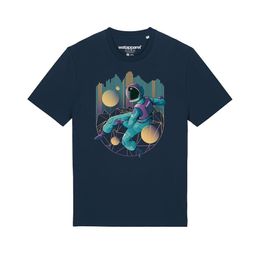 Watapparel Shirt ' Techno Astronaut ' male Blue size XXL