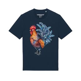 Watapparel Shirt 'Grimmiger Gockel' male Blue size L