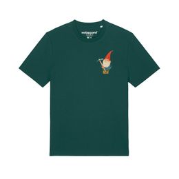 Watapparel Shirt ' Gartenzwerg ' Herren Gr&ouml;&szlig;e XXXL braun / dunkelgr&uuml;n / rot / wei&szlig;