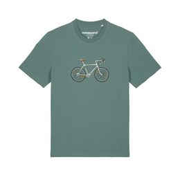 Watapparel Shirt ' Doodle Bike ' male Green size L