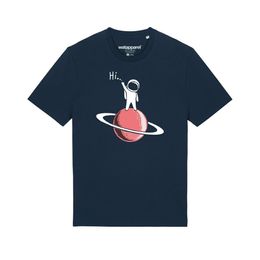 Watapparel Shirt 'Astronaut says Hi' male Blue size M
