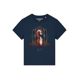 Watapparel Shirt ' Der wundersch&ouml;ne Fuchs ' female Blue size M