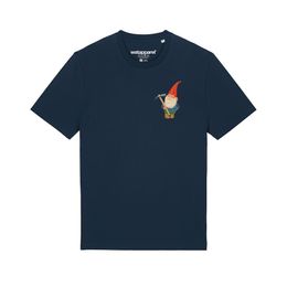 Watapparel Shirt 'Gartenzwerg' Herren Gr&ouml;&szlig;e XS navy / hellbraun / rot / wei&szlig;